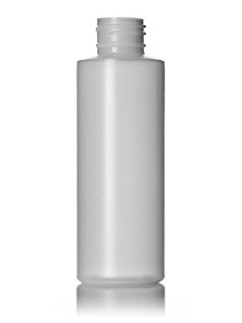8 Ounce Natural HDPE Plastic Bottle with Flip Top Nozzles [Pack of 6]