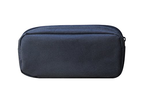 Lazy Dog Pug Print Pencil Bag Case Durable Canvas Stationery Pouch for Boys Girls Zipper Big Capacity Makeup Cosmetic Bag
