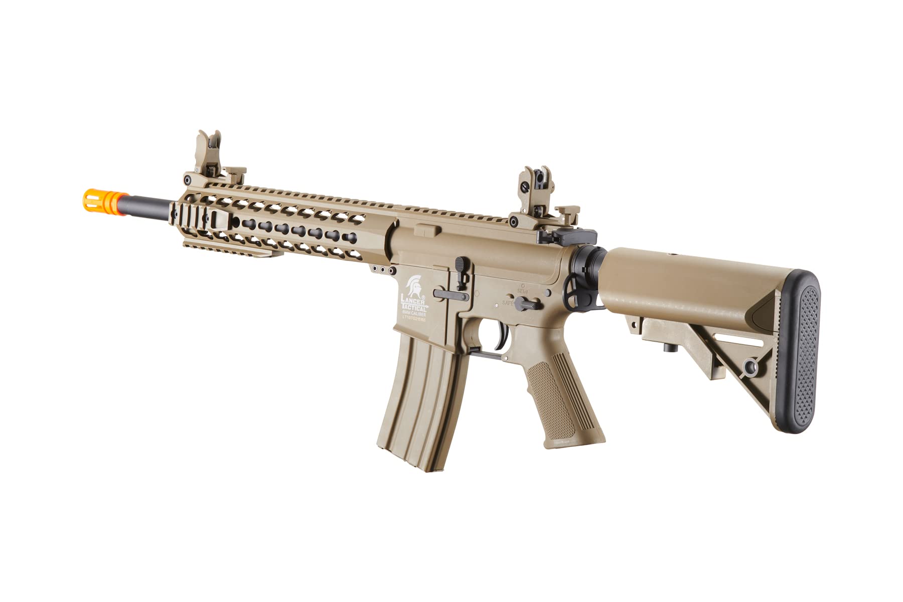 Lancer Tactical Gen 2 Airsoft M4 Carbine 10" Electric Full/Semi-Auto Airsoft AEG Rifle-1000 Rounds 0.20g BBS, 9.6v Nimh Battery & Charger Included (Tan Polymer w/ 300 Rounds Mag)