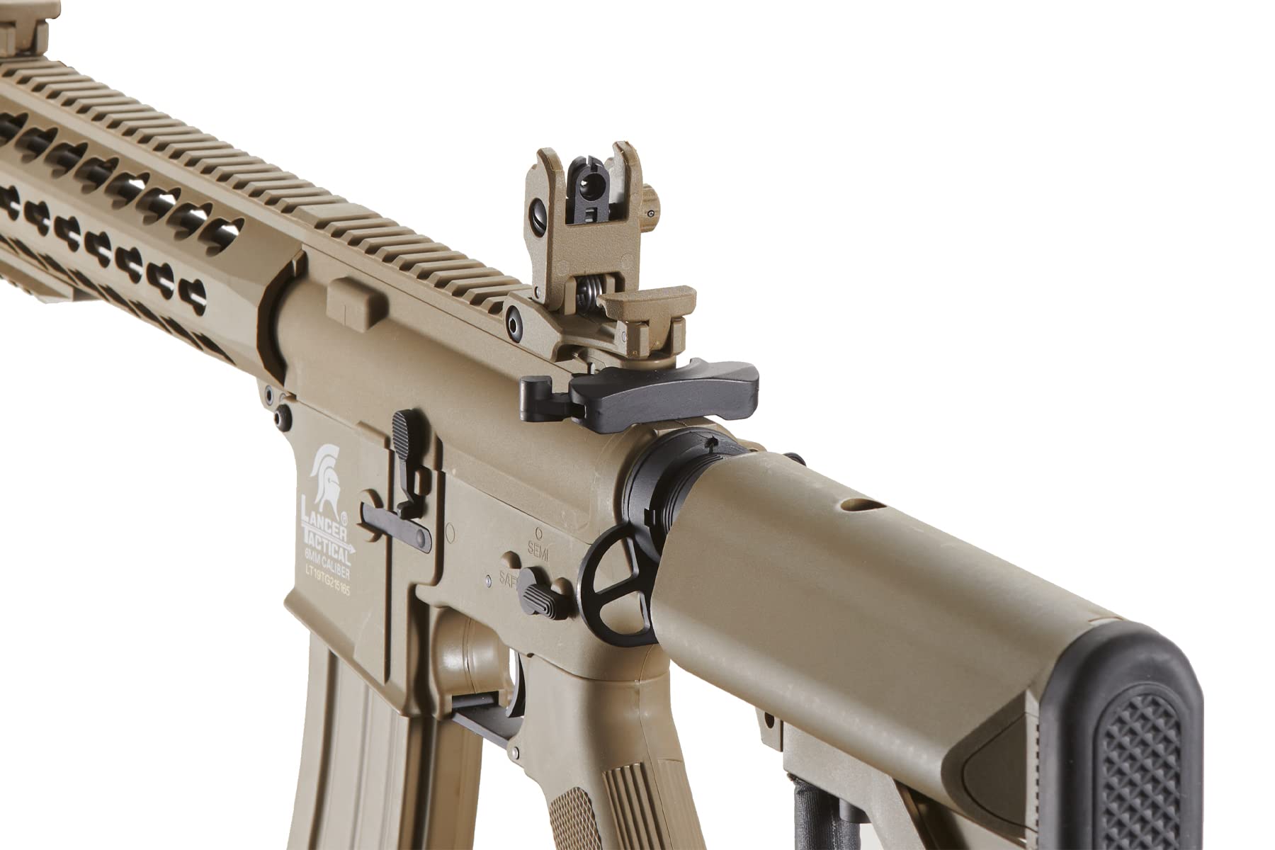 Lancer Tactical Gen 2 Airsoft M4 Carbine 10" Electric Full/Semi-Auto Airsoft AEG Rifle-1000 Rounds 0.20g BBS, 9.6v Nimh Battery & Charger Included (Tan Polymer w/ 300 Rounds Mag)