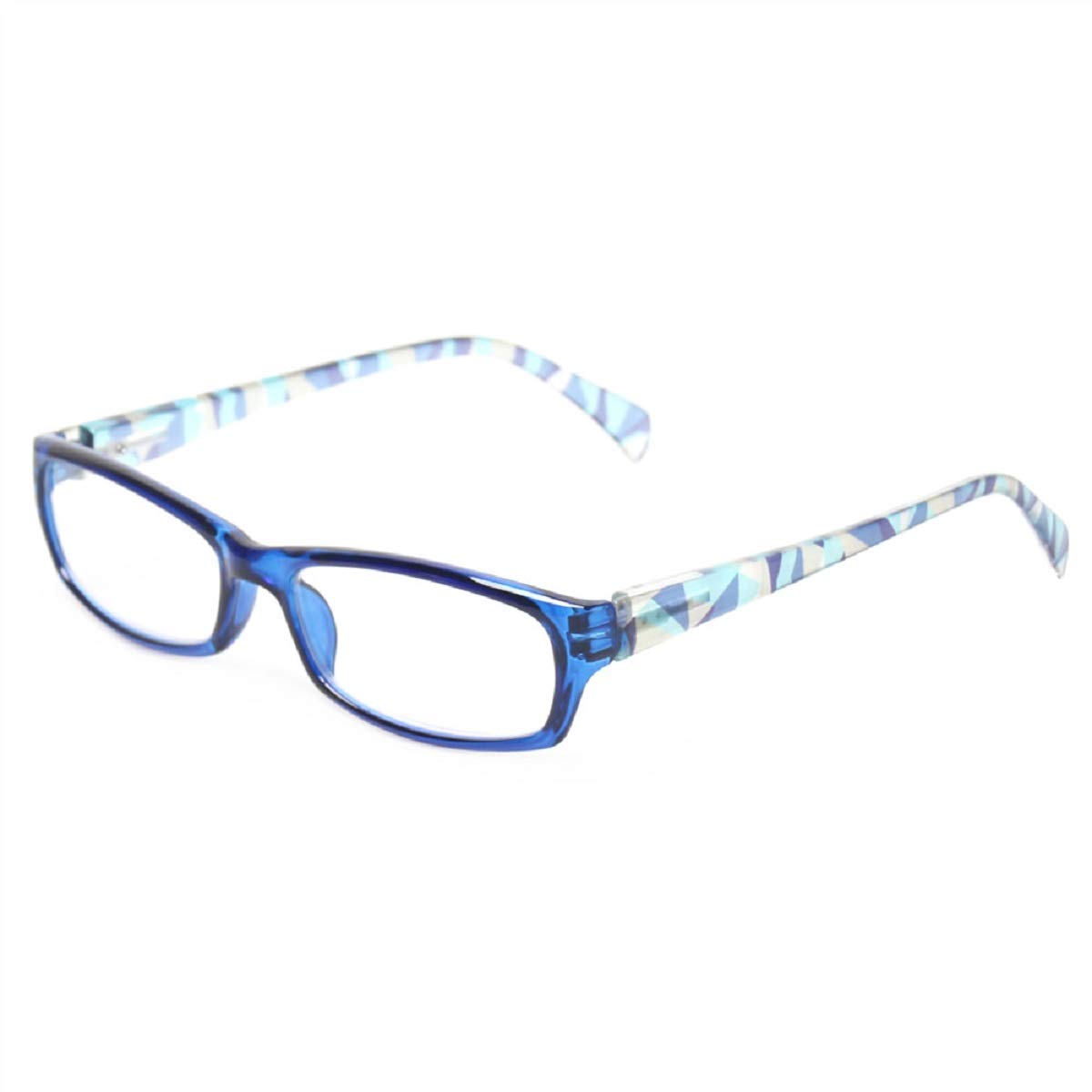 Reading Glasses 5 Pairs Fashion Ladies Readers Spring Hinge with Pattern Print Eyeglasses for Women (5 Pack Mix Color, 3.0)