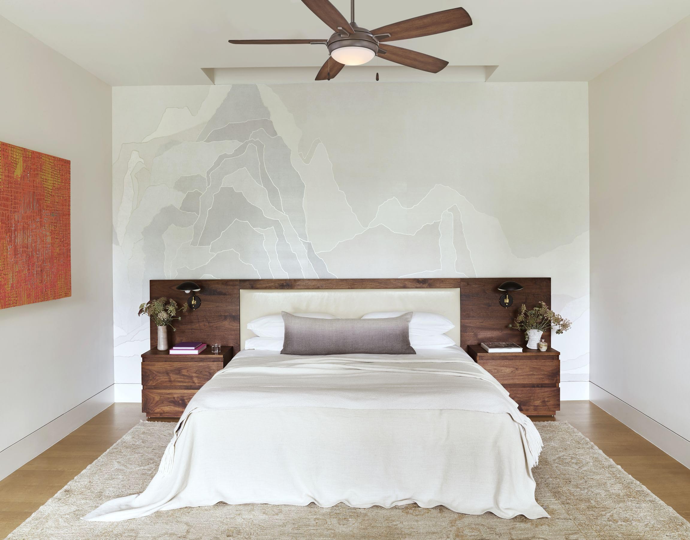Minka-Aire F534L-ORB Lun-Aire With Light 54 Inch Ceiling Fan with Integrated 17W LED Light in Oil Rubbed Bronze Finish