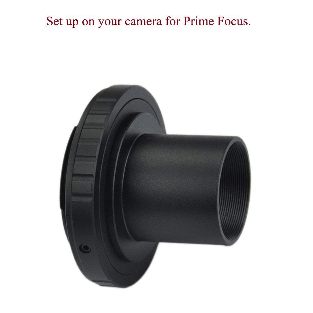 Gosky Deluxe Telescope Camera Adapter Kit Compatible with Canon EOS/Rebel DSLR - Prime Focus and Variable Projection Eyepiece Photography - Fits Standard 1.25" Telescopes - Accepts 1.25" Eyepieces