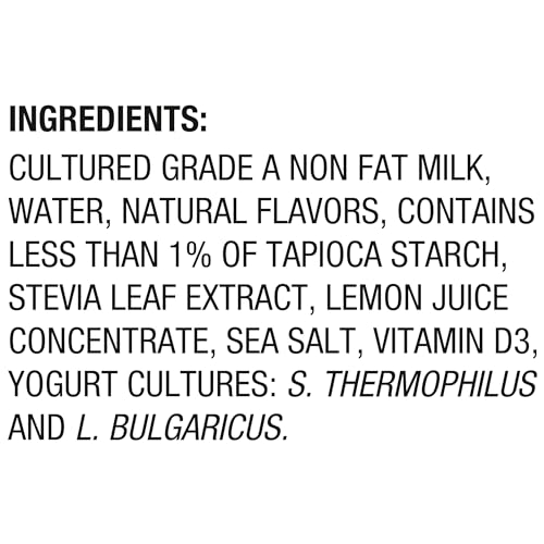 Oikos Triple Zero Vanilla Nonfat Greek Yogurt Pack, 0% Fat, 0g Added Sugar and 0 Artificial Sweeteners, Just Delicious High Protein Yogurt, 4 Ct, 5.3 OZ Cups
