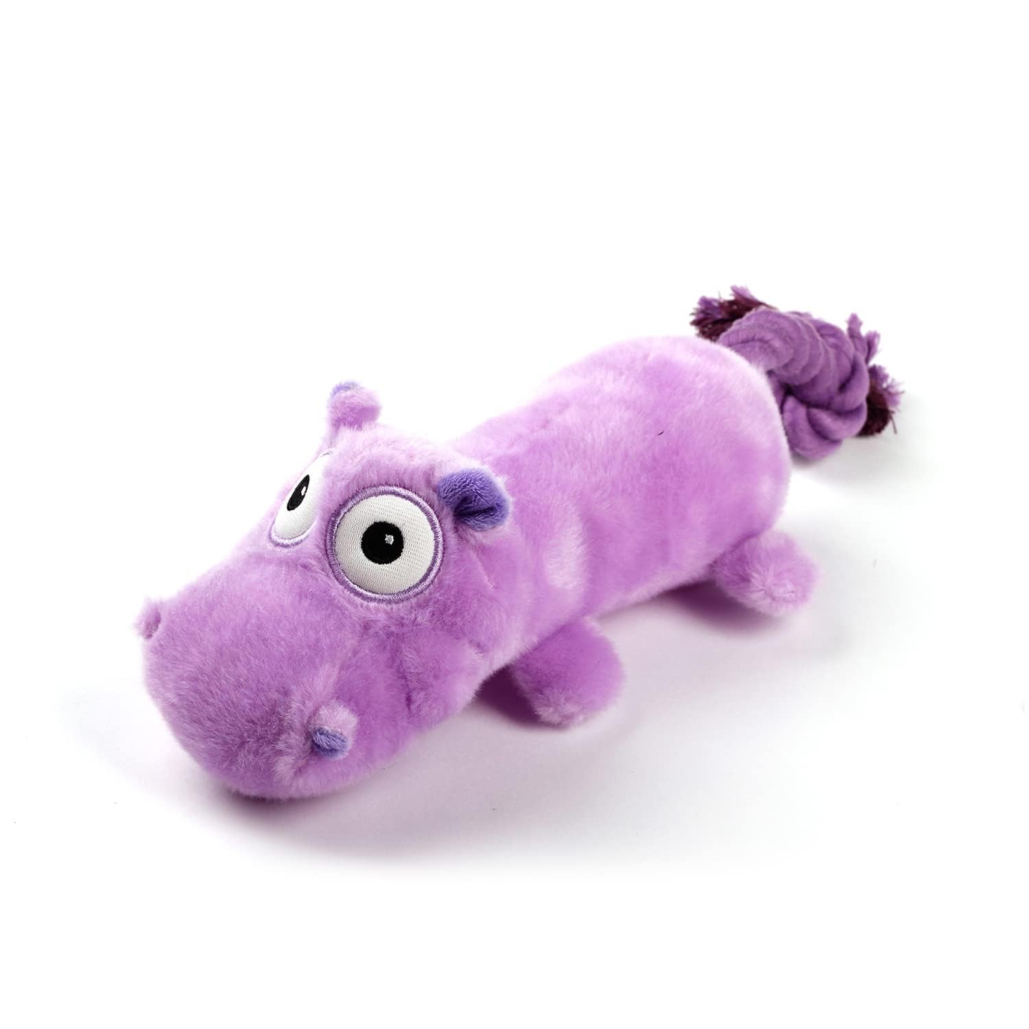 ALL FOR PAWS Ultrasonic Silent Squeaker Dog Toy, Quiet Puppy Toy Comfort Plush Toy Dog Cuddle Toys, Squeakerless Dog Toy with Cute Animal Designs, Ideal for Home and Office