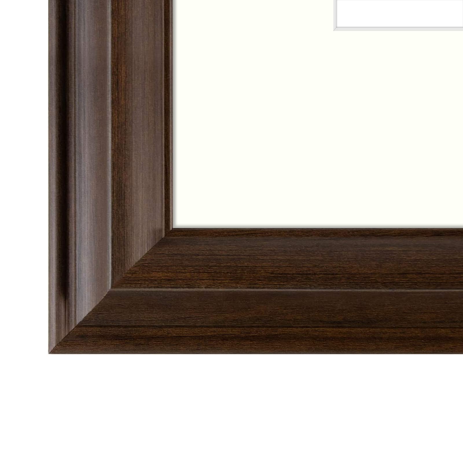 Golden State Art, 16x20 Photo Frame with 11x14 Ivory Picture Mat and Real Glass - 1.8-inch Width (Brown)
