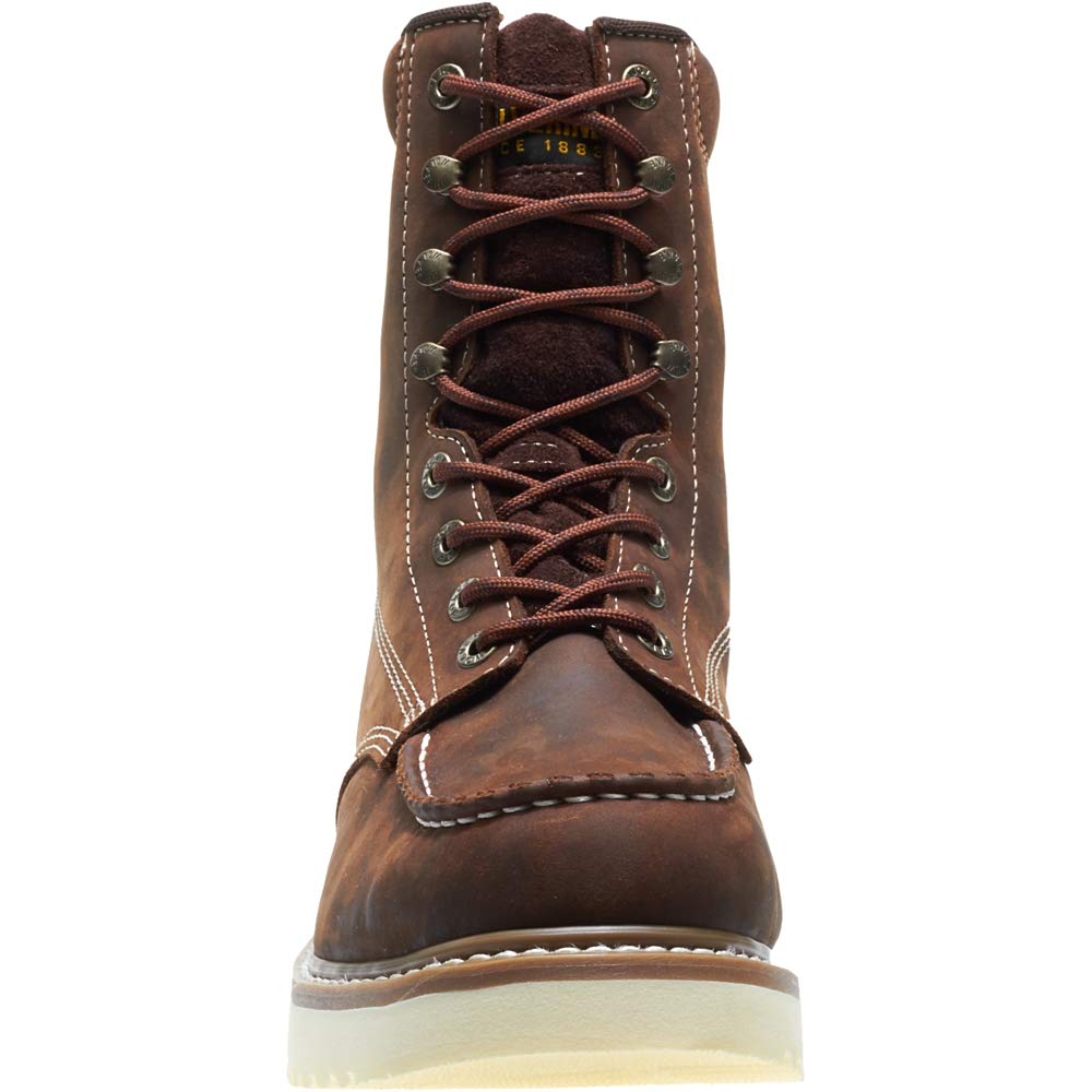 Wolverine Men's Loader 8" Soft Toe Wedge Work Boot, Brown, 10 M US