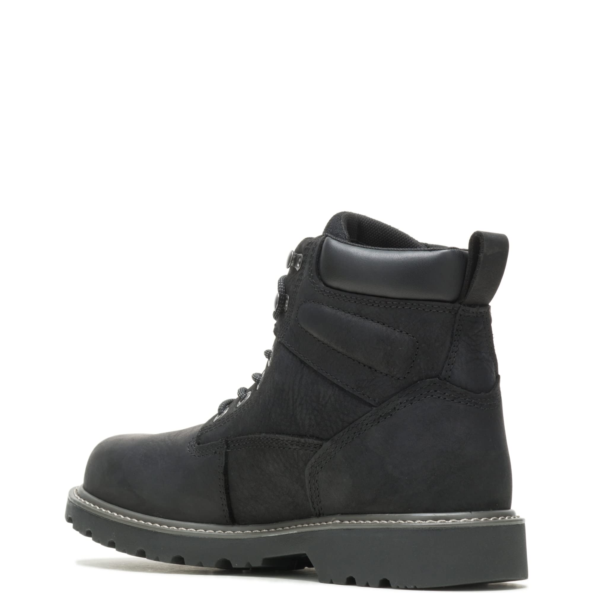 WOLVERINE mens Floorhand Waterproof 6" Soft Toe Work Boot, Black, 9.5 US