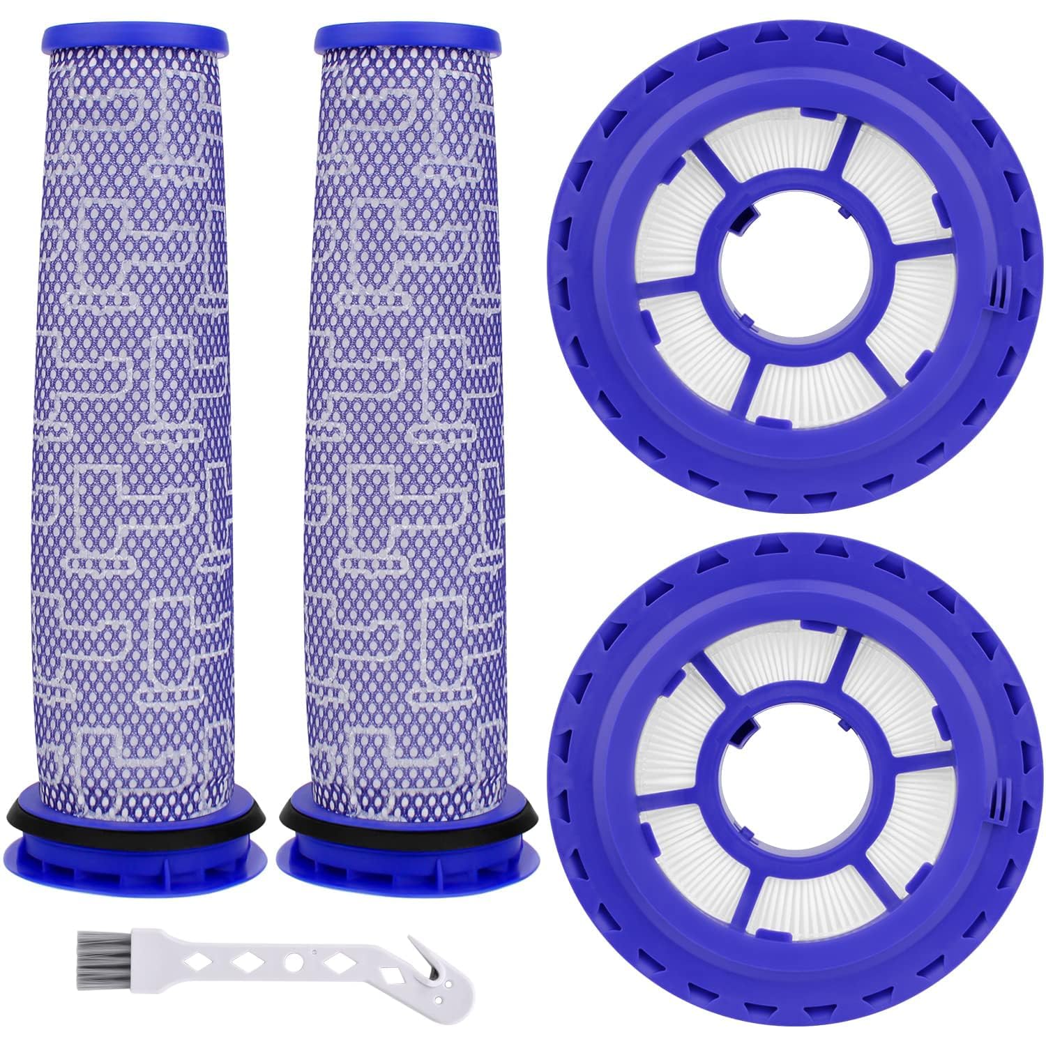 Filter Replacements for Dyson Ball Animal 2, DC65 DC41 UP13, Ball Vacuums Ball Animal 3, DC66 UP20 UP30 Multi Floor for Dyson, 2 HEPA Post Filters & 2 Pre Filters, Replace Part#920769-01 & 920640-01