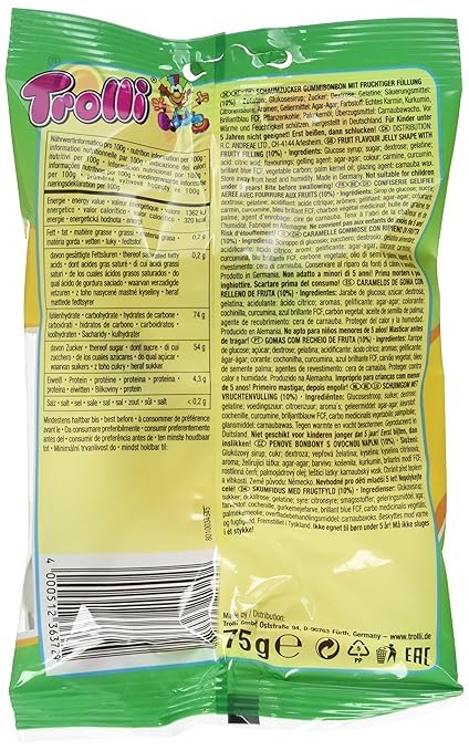 Trolli Original,Fruity Glotzer 75g, Red
