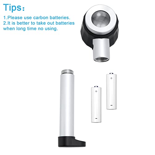 Mexi Handheld 10X Magnifier Loupe Optical Glass Magnifying Glass with Light Scale Magnifying Jewelry Loupe with Measure Scale