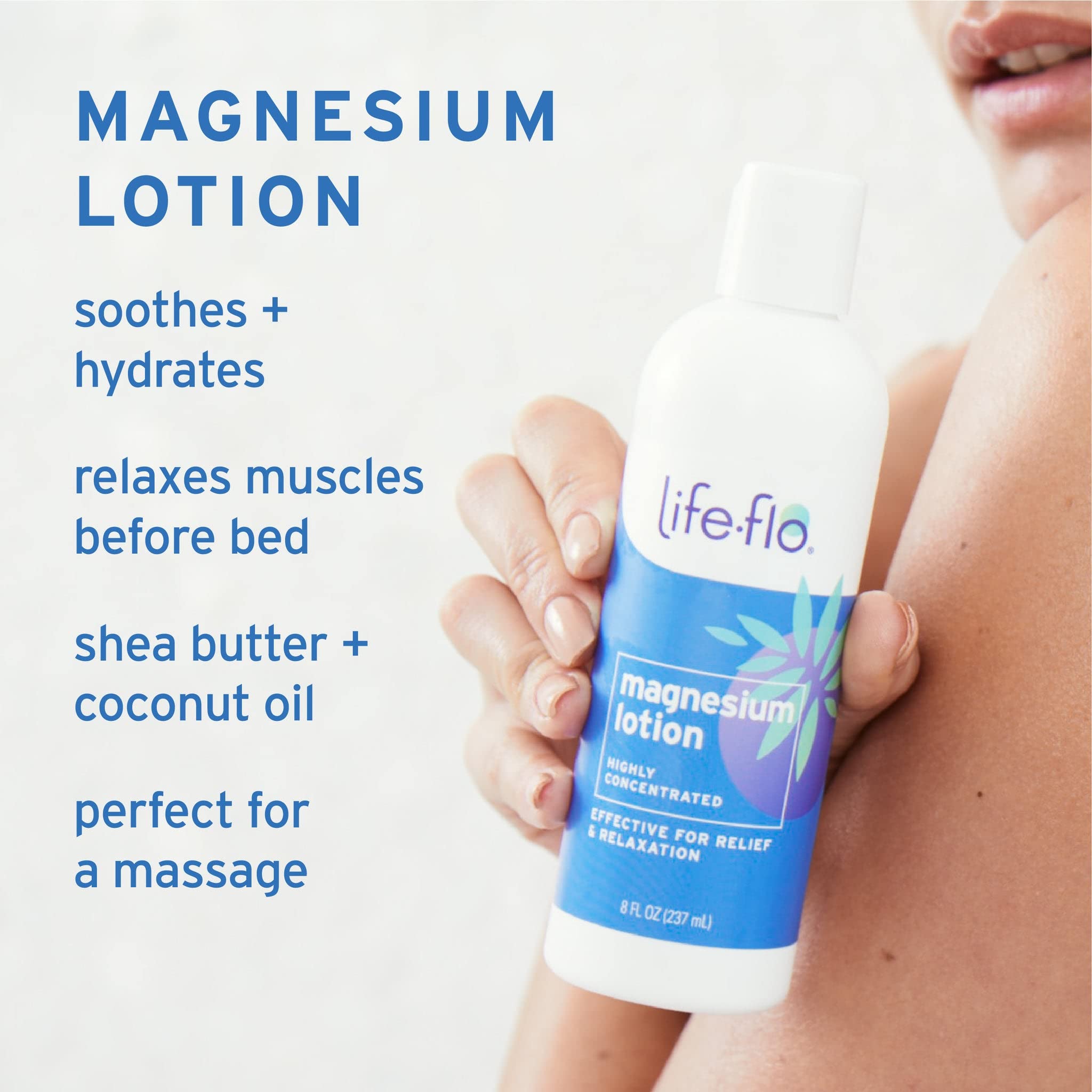 Magnesium Lotion Life Flo Health Products 8 oz Liquid