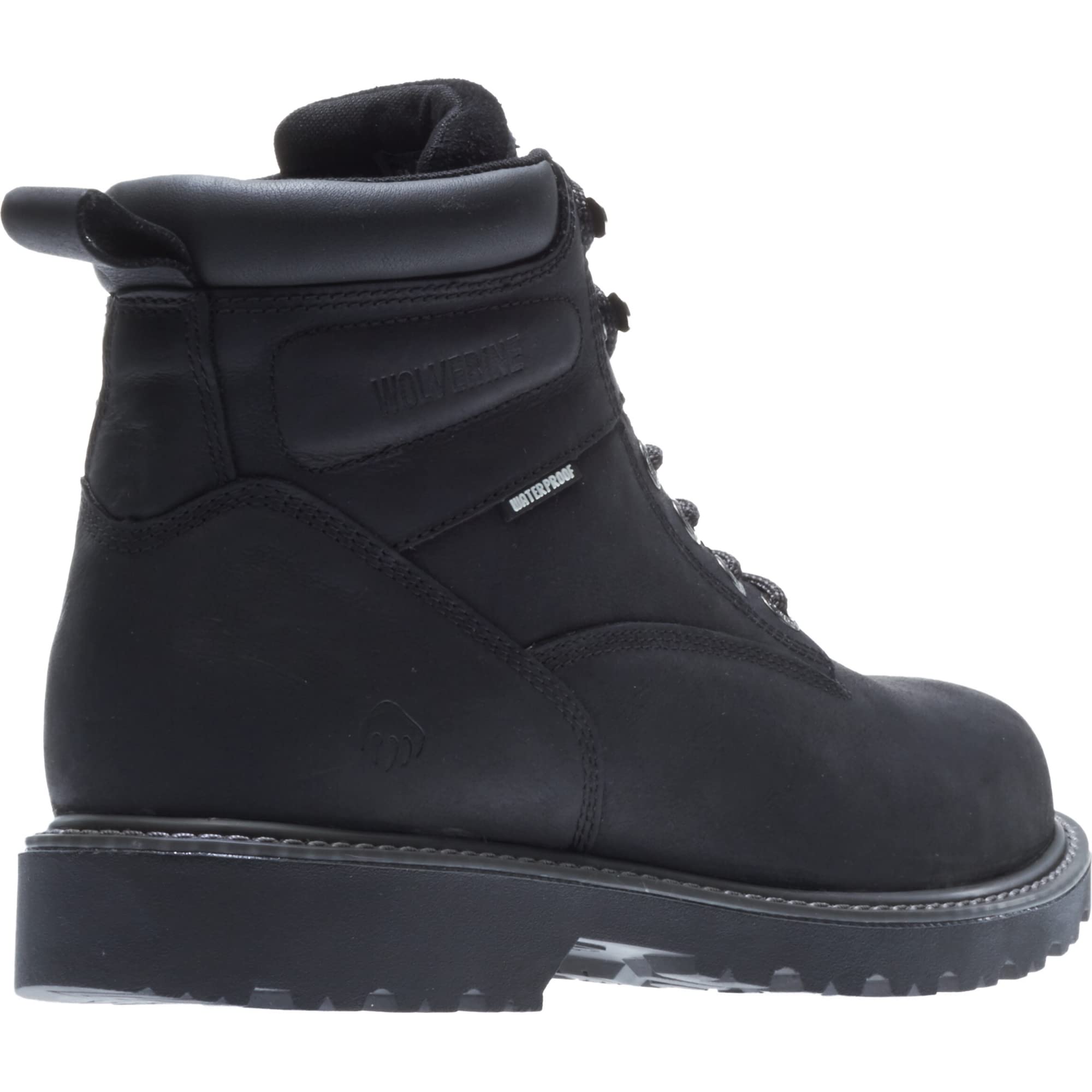 WOLVERINE mens Floorhand Waterproof 6" Soft Toe Work Boot, Black, 9.5 US
