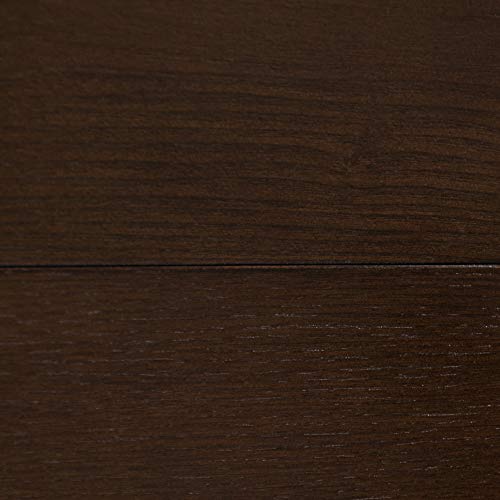 Walker Edison 3 Person Wood Dining Bench Armless Kitchen Table Set Dining Chairs, 60 Inch, Brown