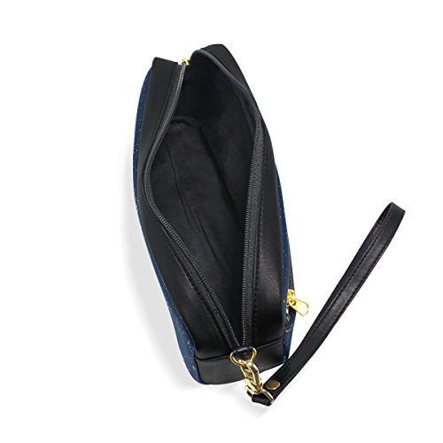 ABLINK Constellation on Night Galaxy Space Pencil Pen Case Pouch Bag with Zipper for Travel, School, Small Cosmetic Bag