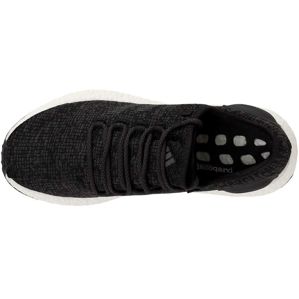 adidas Men's Pureboost, Black/Dark Solid Grey/Black, 8 Medium US