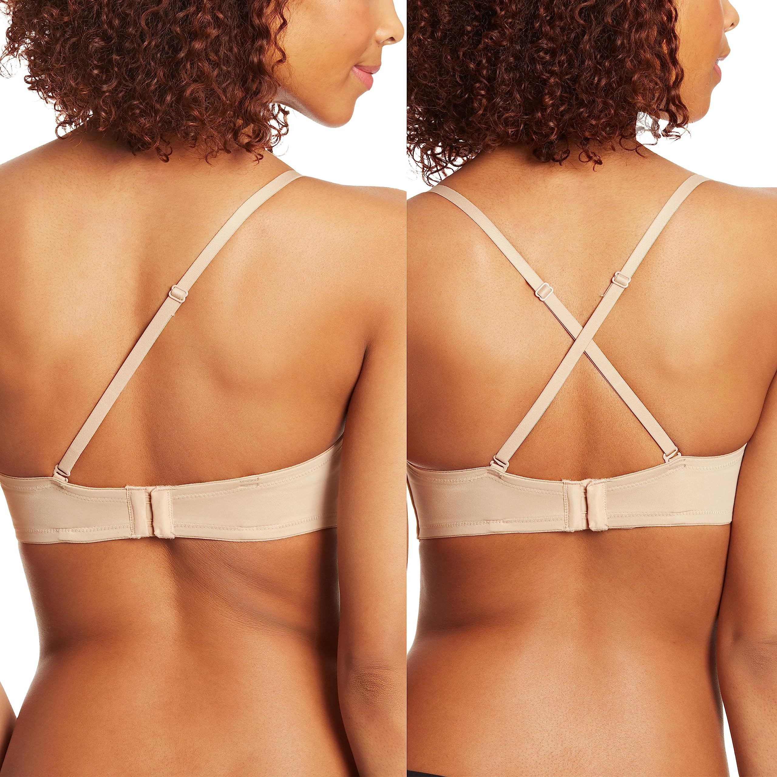 Maidenform Self Expressions Strapless Bra, Balconette Bra, Best Strapless Bra, Stay-Put Underwire, 5-Way Convertible Straps