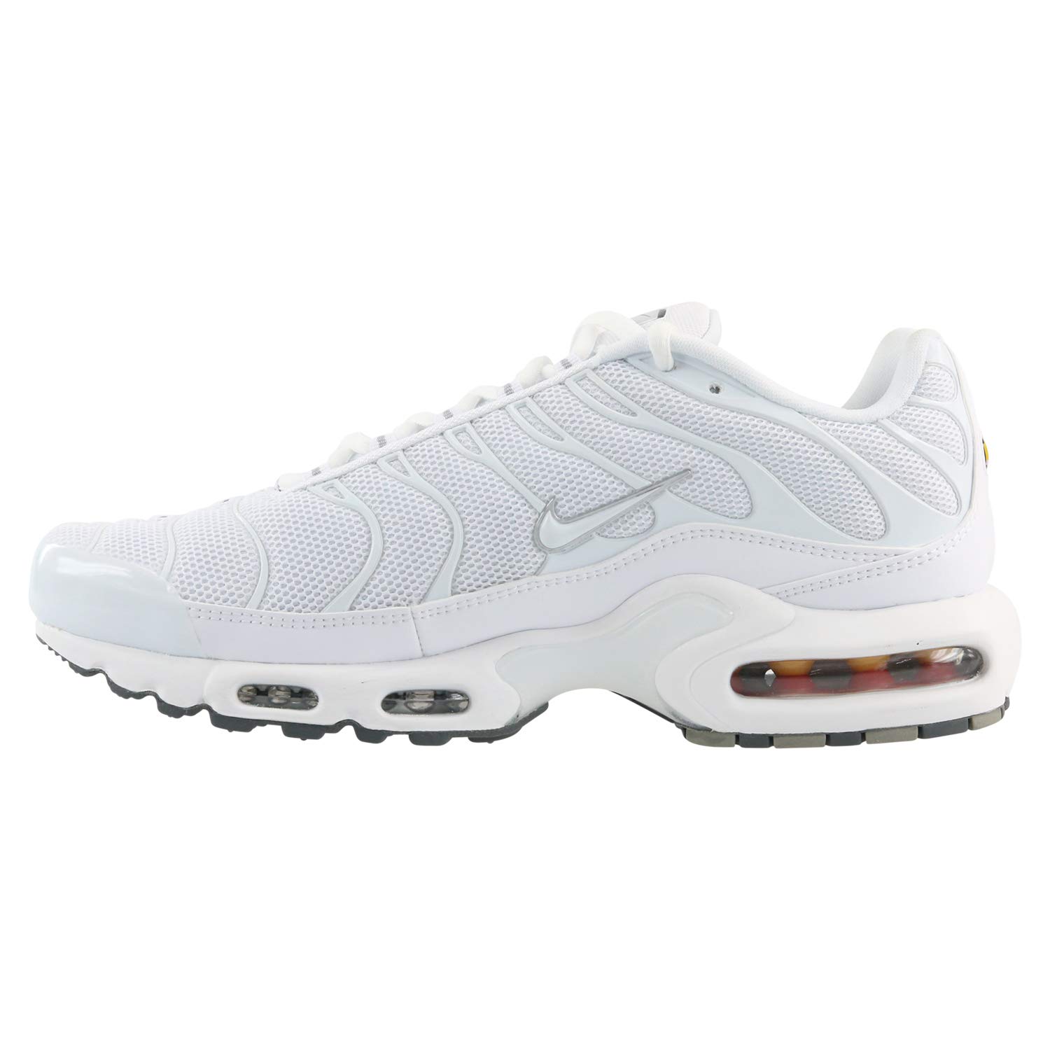 NIKE mens Air Max Plus SE TN1 Tuned Sneaker, White/Black/Cool Grey, 12