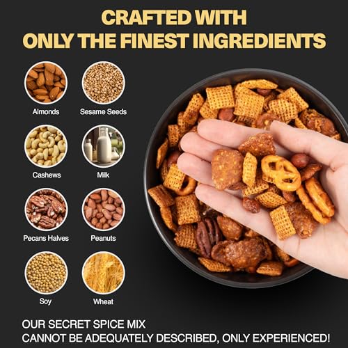 Wicked Mix Snack Mix with Mixed Nuts - Sweet and Salty Snacks Trail Mix Snack Packs with Almonds, Cashews, Pretzels, Pecans - Healthy Snacks Zero Trans Fat in Resealable Bag (Smoky Hot Chipotle, Case of 12)