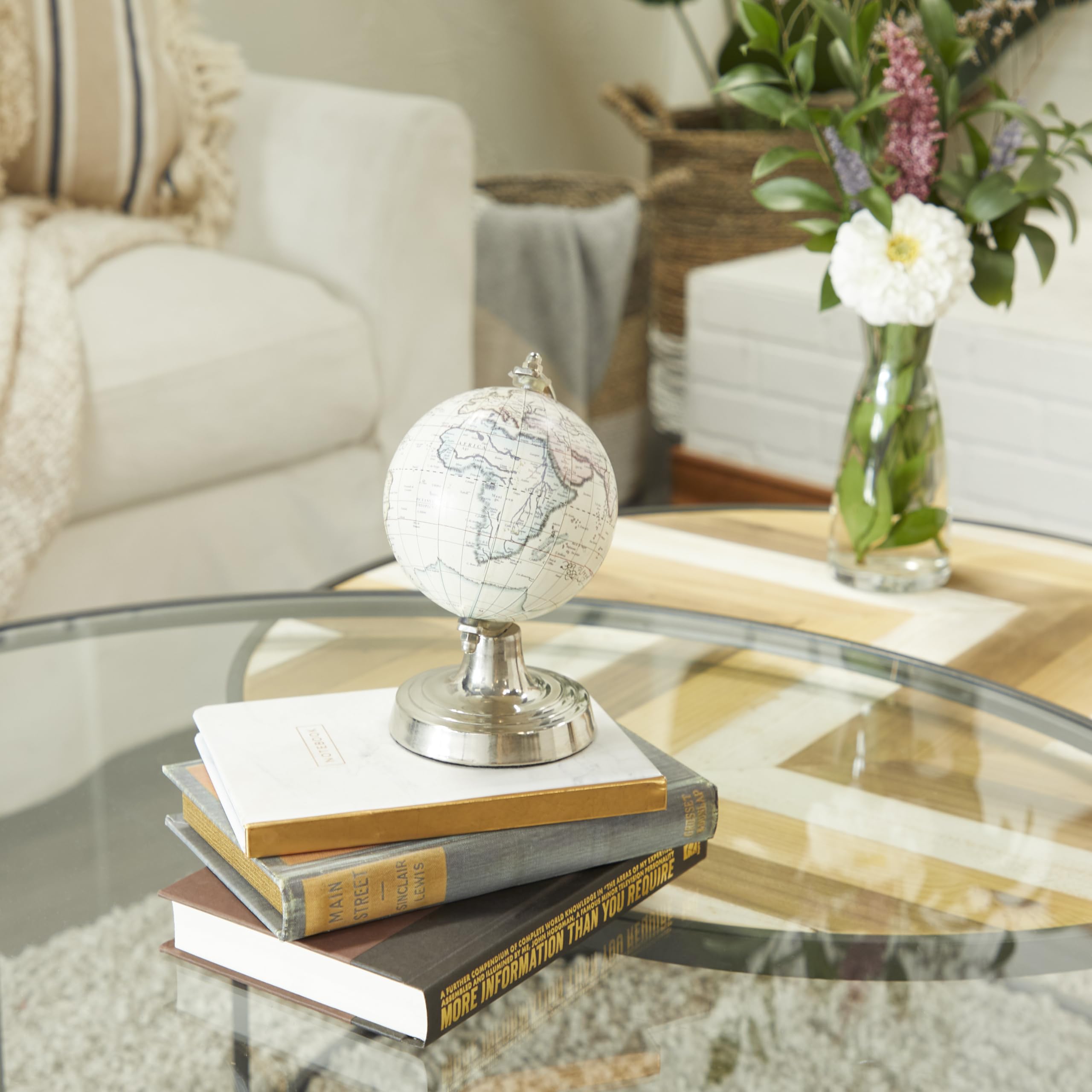 Benzara 40650 Metal PVC Globe