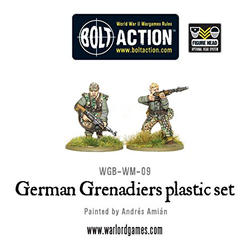 Bolt Action German Grenadiers Late War Infantry 1:56 WWII Military Wargaming Figures Plastic Model Kit