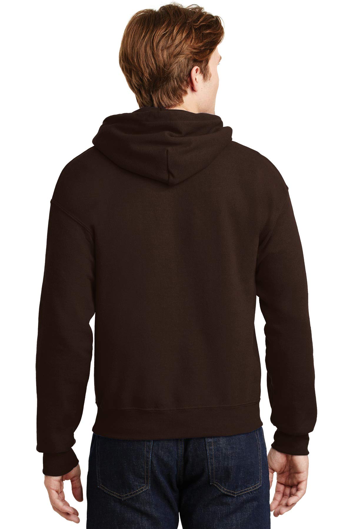 Gildan Men's Pouch Pocket Hooded Sweatshirt, Dark Chocolate, L