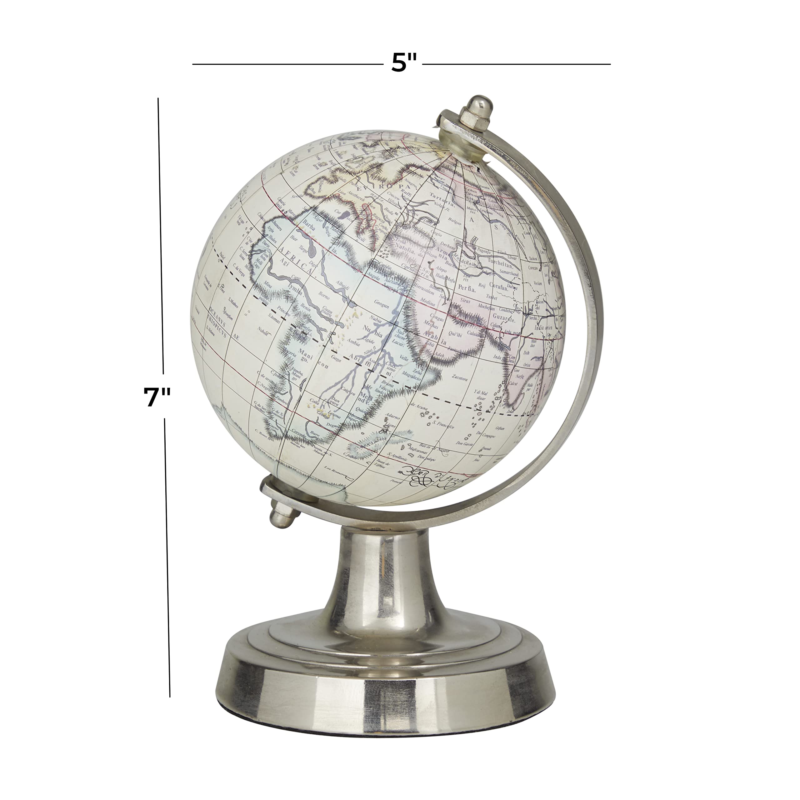 Benzara 40650 Metal PVC Globe