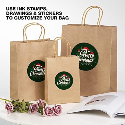Packanewly Kraft Paper Bags with Handles, 36 PCS Brown - Eco-Friendly Gift Bags - Mixed Sizes: Small, Medium & Large for Retail, Gift, Shopping, Wedding, Birthday & Parties