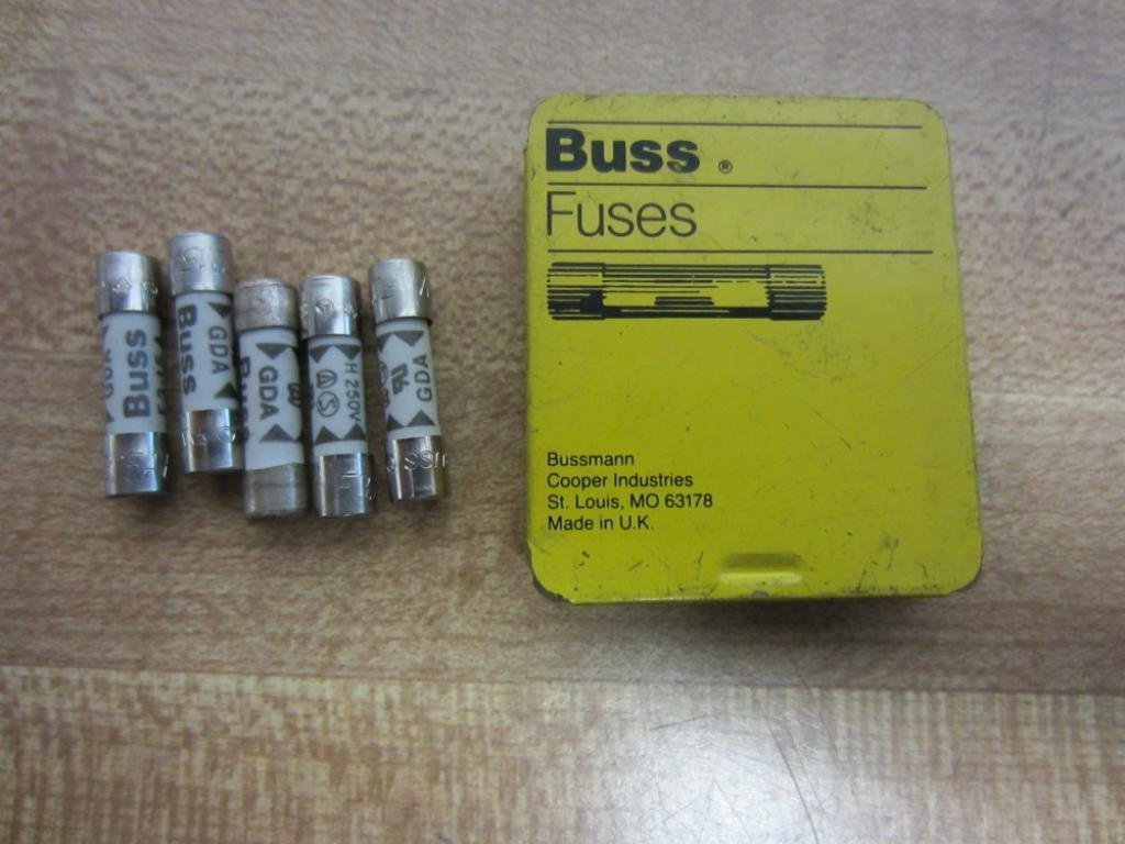 Bussmann GDA-3.15A Buss Fuse 3.15A 250V GDA315A (Pack of 5)