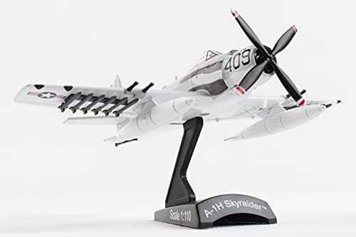 Daron Postage Stamp A1H SkyRaider 1/110 Papoose Flight PS5364-3, White