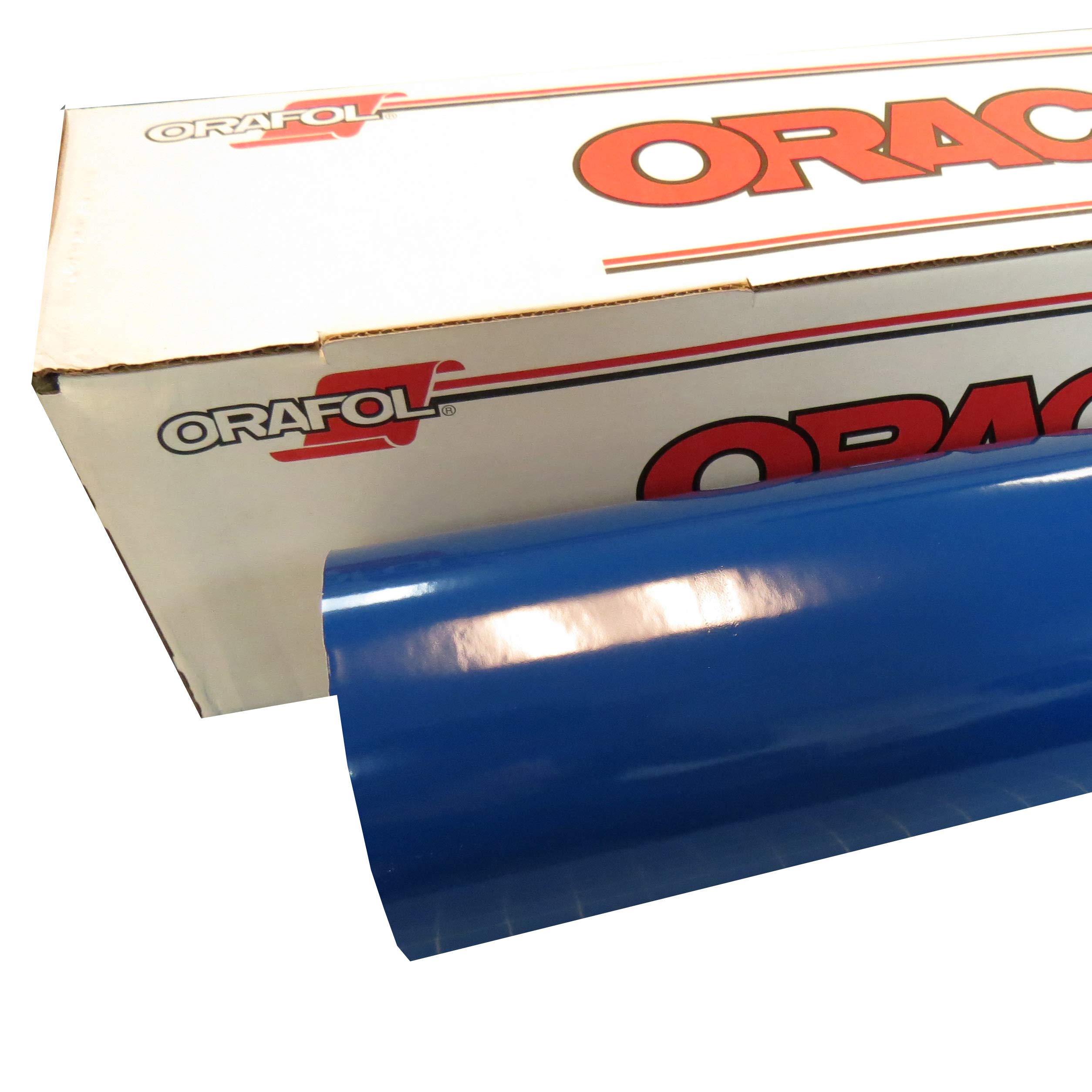 ORACAL 24" x 10 Ft Roll of Glossy 651 Blue Vinyl for Craft Cutters and Vinyl Sign Cutters