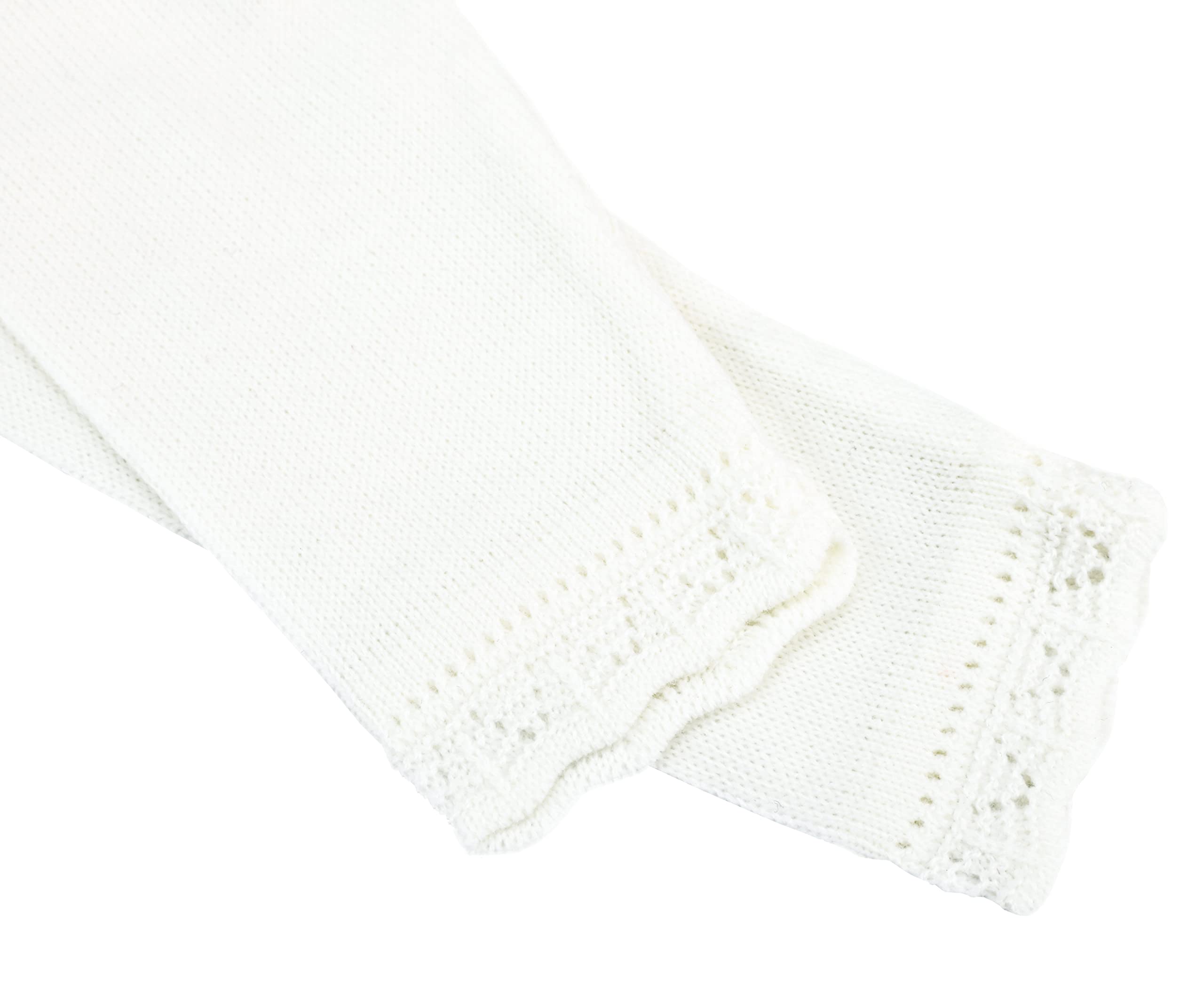 Lilax Little Girls' Knit Long Sleeve Button Closure Bolero Cardigan Shrug 3T Cream