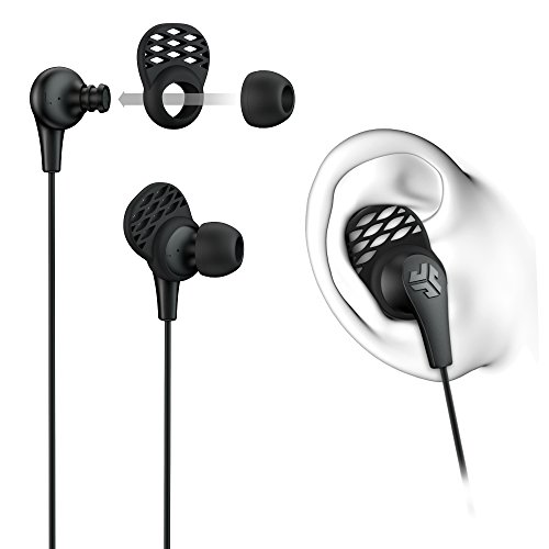 JLab JBuds Pro Signature Earbuds, Titanium 10mm Drivers, Music Controls, Universal Mic, Custom Fit with Cush Fins, Teal