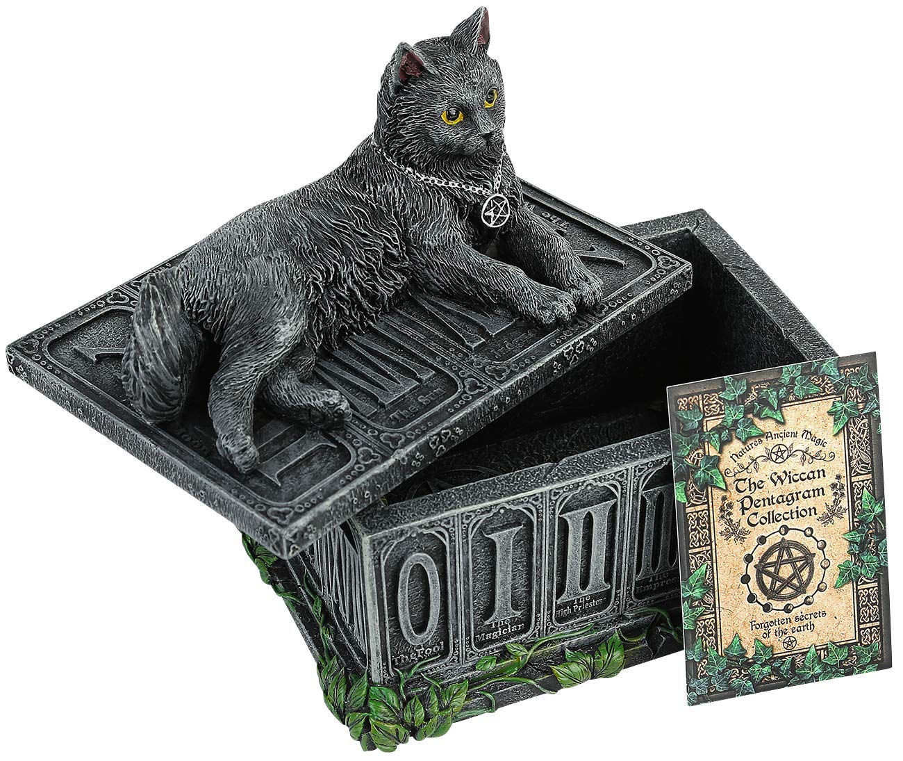 Nemesis Now B2808G6 Fortune's Watcher Tarot Box 17cm Black, Resin