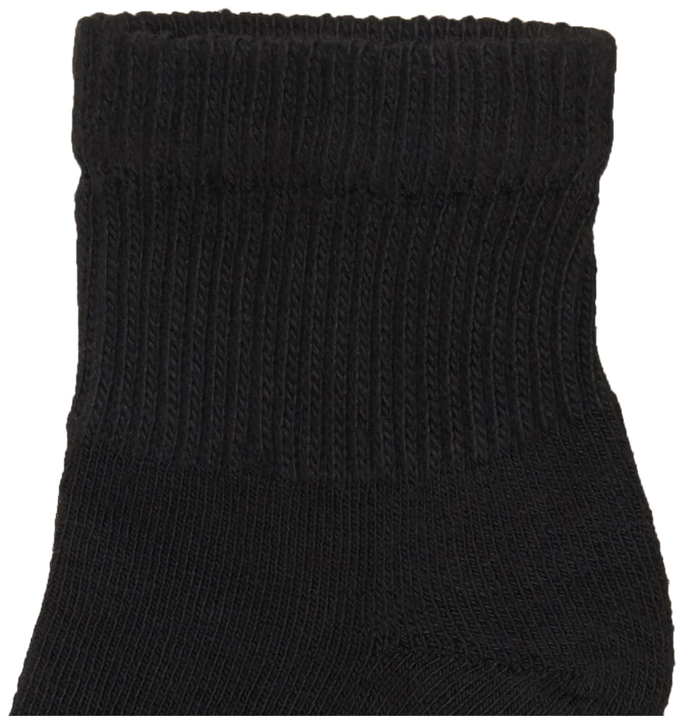 Hanes Ultimate Women's 6-Pack Ankle Socks, Black, 5-9