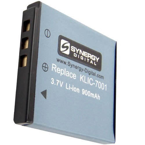 Synergy Digital Camera Battery, Works with Kodak EasyShare M753 Digital Camera, (li-ion, 3.7V, 900 mAh) Ultra Hi-Capacity, Compatible with Kodak KLIC-7001 Battery