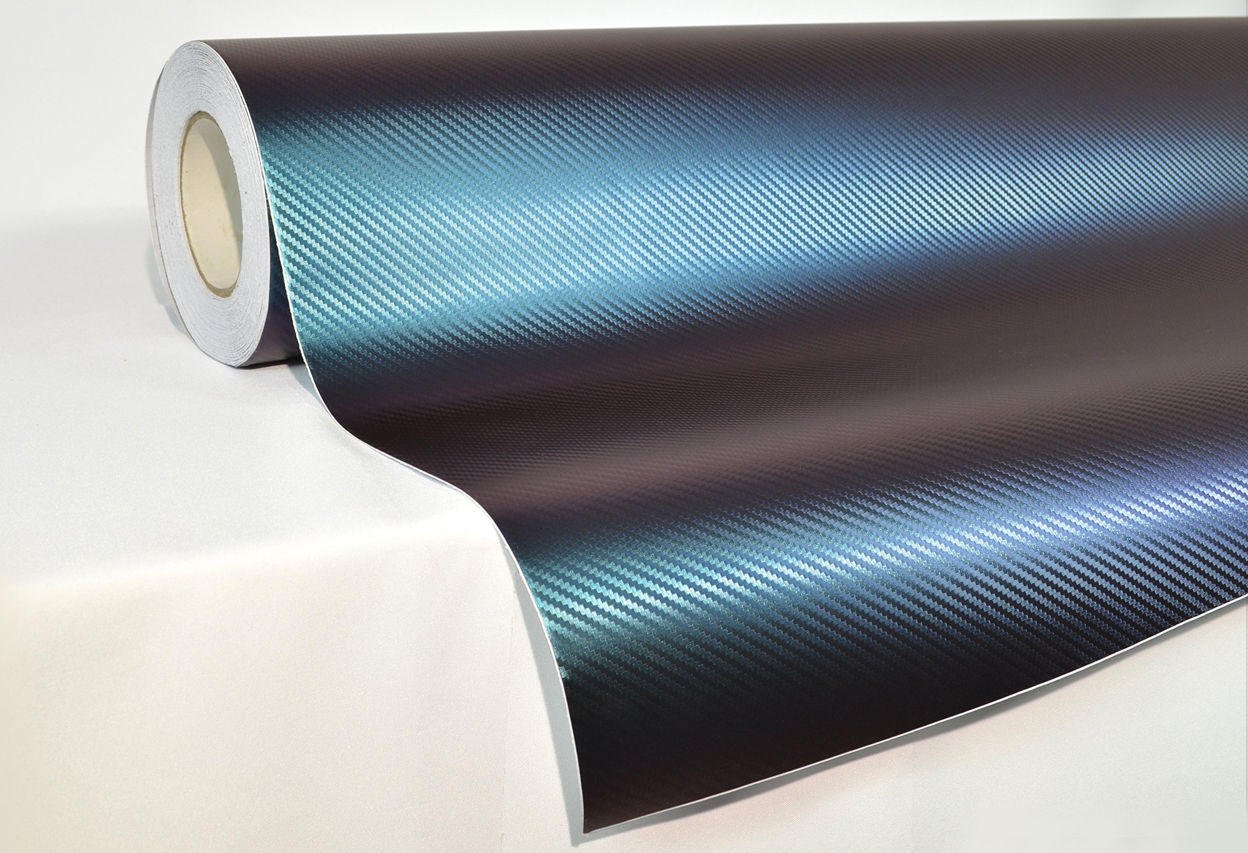 VViViD® XPO Purple to Blue Chameleon Carbon Fiber Vinyl Wrap Roll w/Air-Release Technology (1/2ft x 5ft)