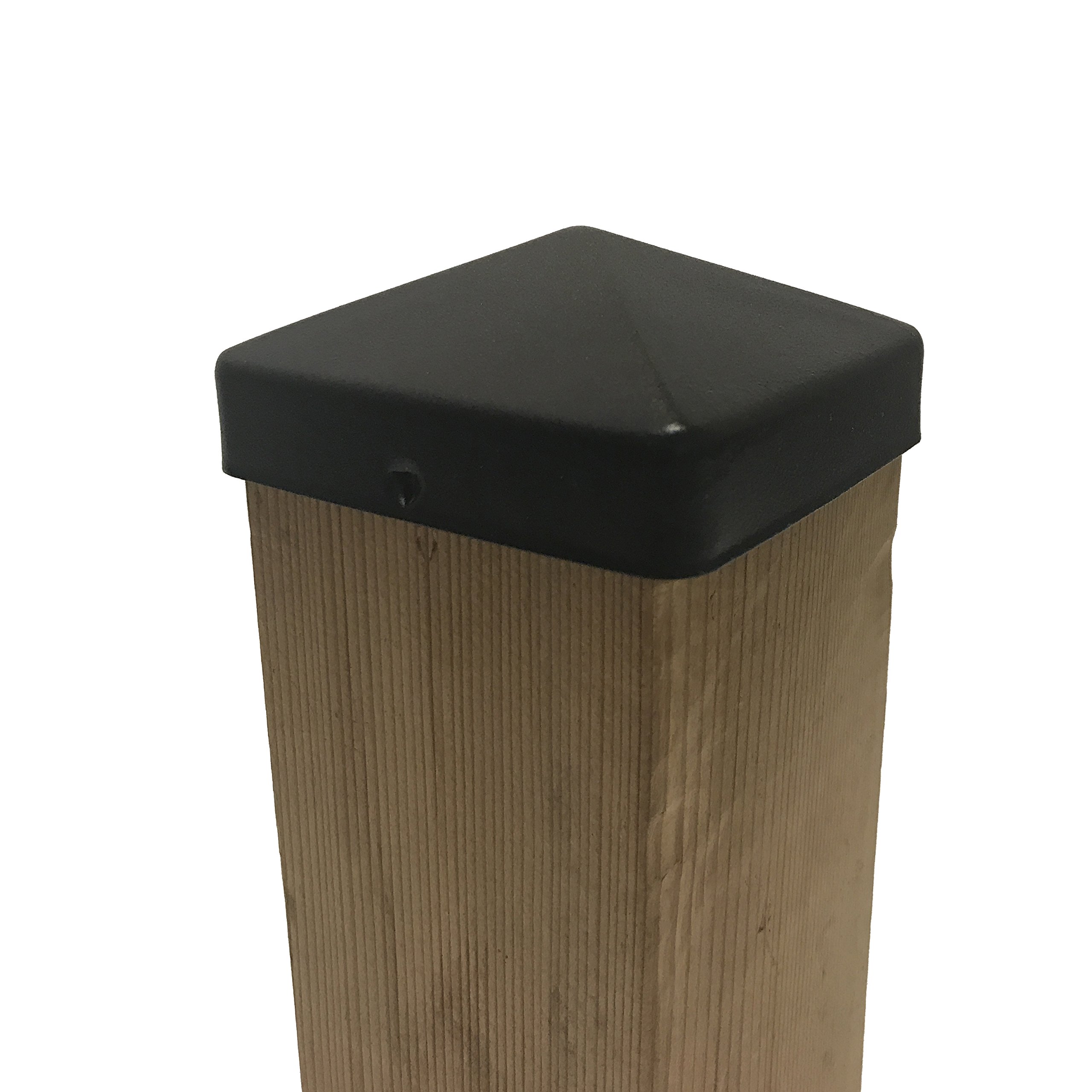 Nuvo Iron US-PCP11BLK US-4x4 Eazy Pyramid Cap, 4" x 4" (Fits Over 4β x 4β Nominal USA retailers Square Posts), Black