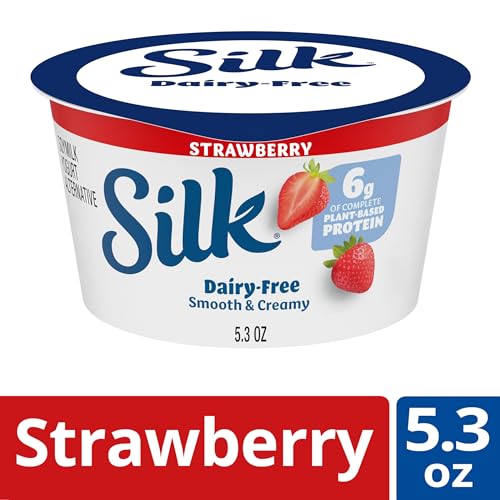 Silk Soy Milk Dairy-Free Yogurt Alternative, Strawberry, Gluten-Free, Vegan, Non-GMO Project Verified, 5.3 oz.