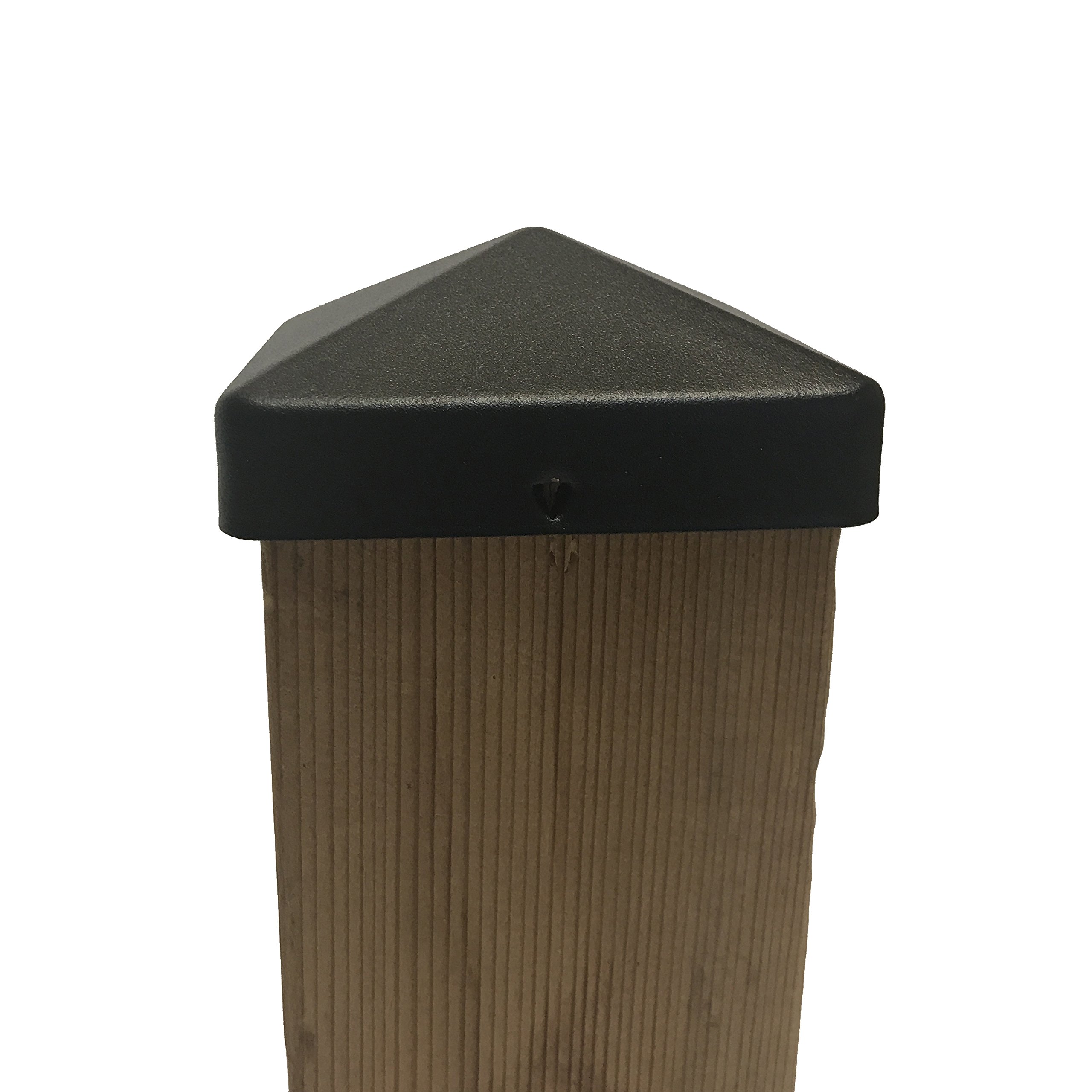 Nuvo Iron US-PCP11BLK US-4x4 Eazy Pyramid Cap, 4" x 4" (Fits Over 4β x 4β Nominal USA retailers Square Posts), Black
