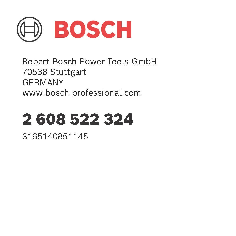 Bosch 2608522324 Screwdriver Bit Set, 8 Pieces, Hex Shaft 0.25 inches (6.35 mm), Groove Shank 0.4 inches (9 mm), PH2 x 25 mm)