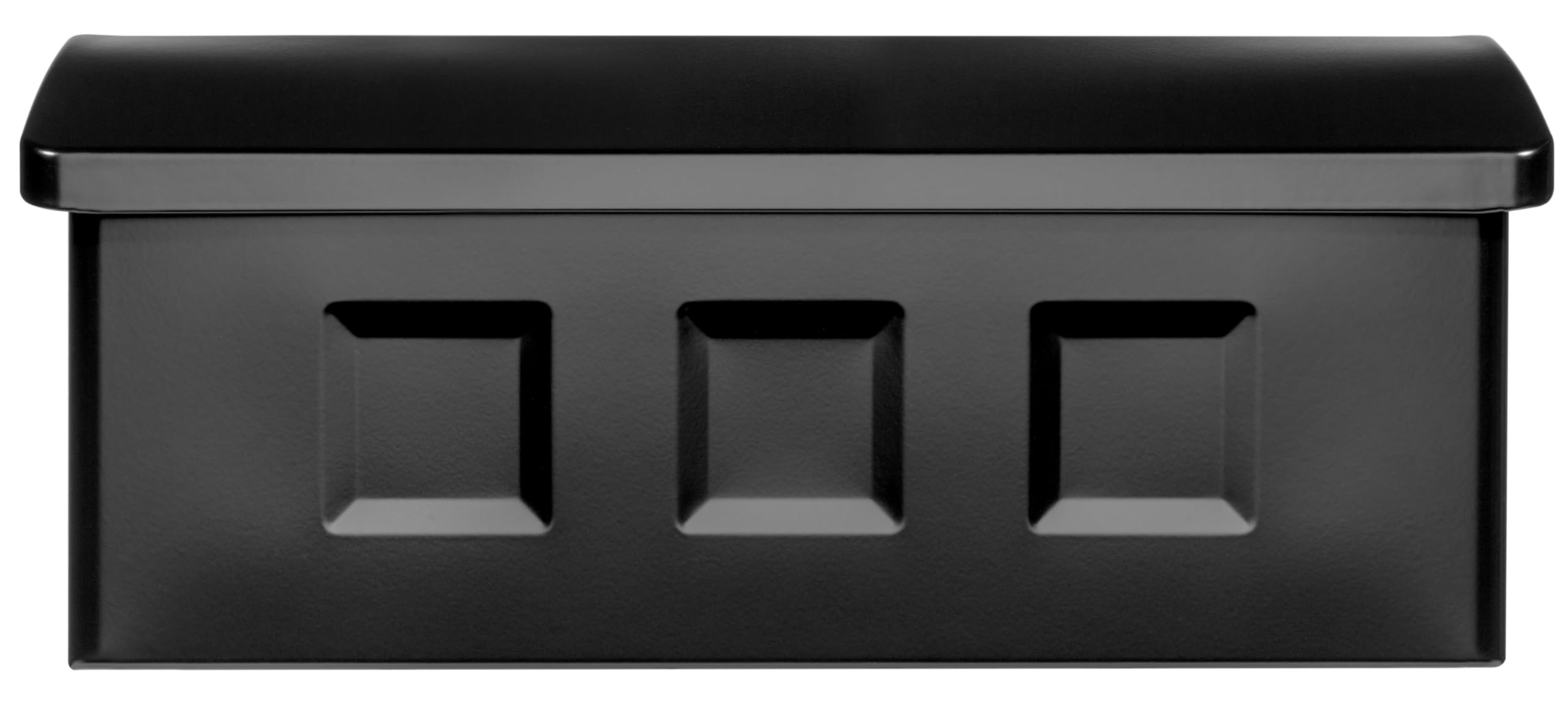 Architectural Mailboxes Wayland Galvanized Steel Wall Mount Mailbox, 2689B-10, Black, Small Capacity