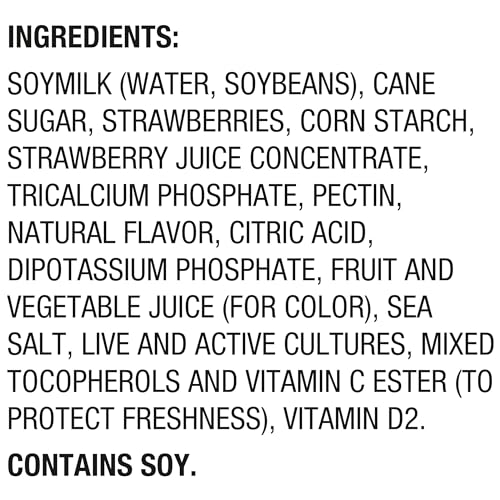 Silk Soy Milk Dairy-Free Yogurt Alternative, Strawberry, Gluten-Free, Vegan, Non-GMO Project Verified, 5.3 oz.