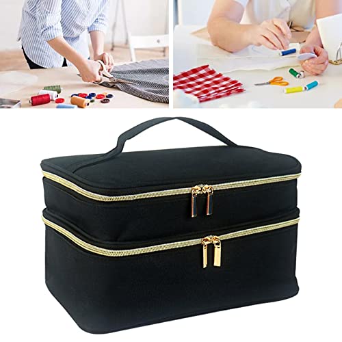 Colaxi Sewing Accessories Storage Box Multifunction Supplies Portable Pouches Tools Durable Wear Resistant Gift for Buttons Embroidery Clips Office