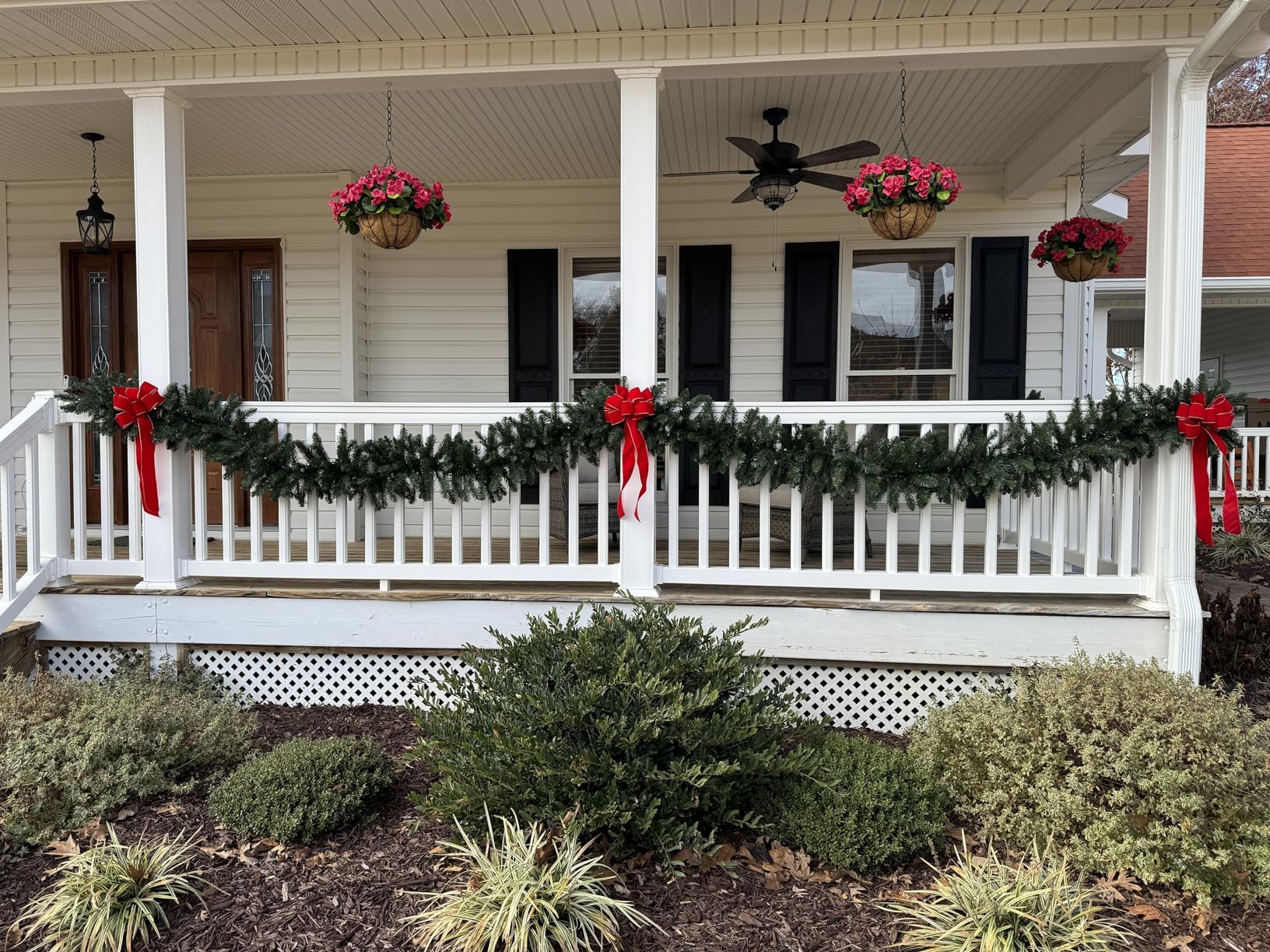 12-Pack Christmas Bows | Premium Handmade with 2.5" Red Velvet Gold Wired Edge Ribbon | Fluffy Not Flat | Indoor Outdoor Handmade Wreath Bows | The Handmade Bow