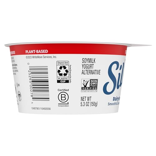 Silk Soy Milk Dairy-Free Yogurt Alternative, Strawberry, Gluten-Free, Vegan, Non-GMO Project Verified, 5.3 oz.