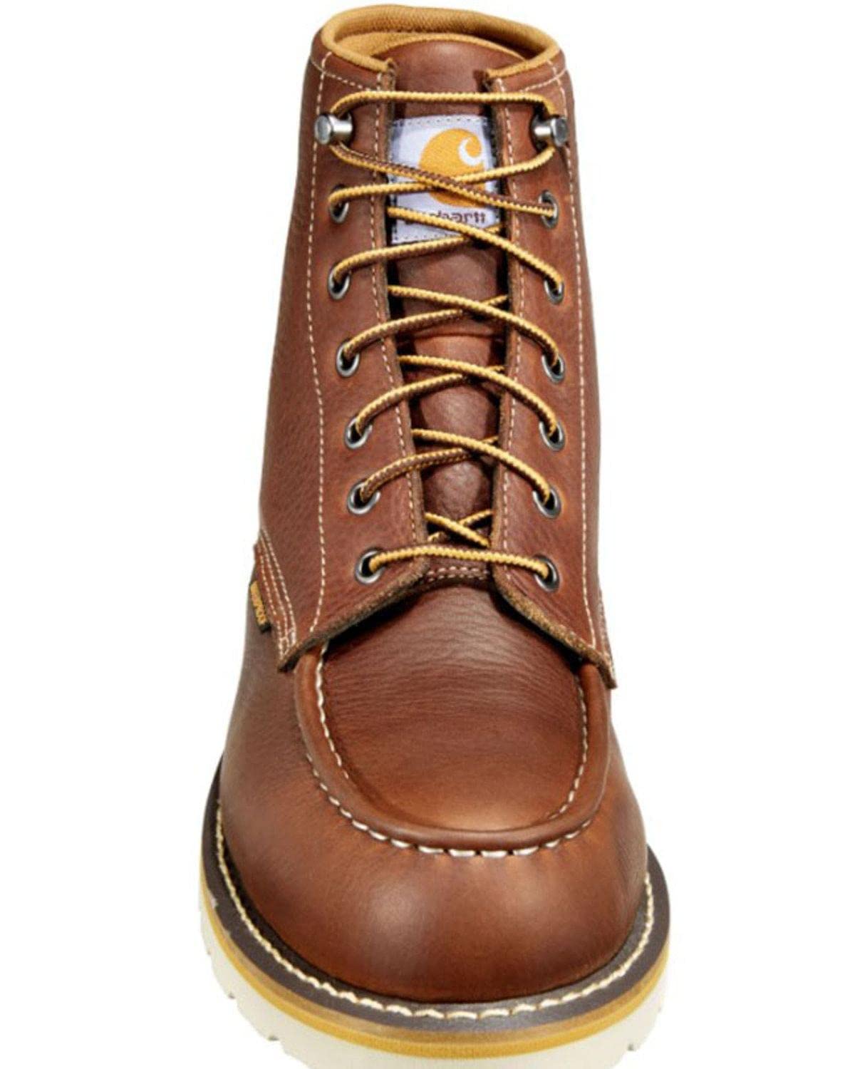 Carhartt mens 6 Inch Waterproof Wedge Steel Toe Work Boot, Tan, 10.5 US