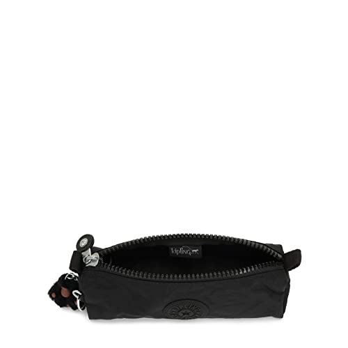 Kipling Women's Freedom Pencil Pouch, Small, Zipped, Water-Resistant, Pen Case, True Black, 8.75''L x 2.5''H x 2.5''D