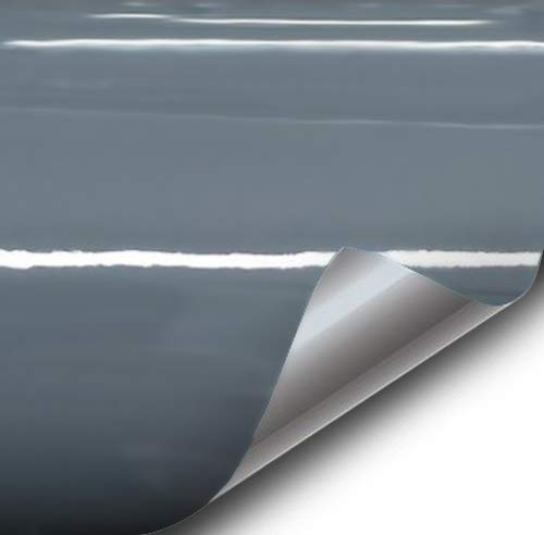 VVIVID+ Gloss Slate Grey Grigio Telesto Vinyl Car Wrap Film DIY Easy to Install No-Mess Decal VViViD (6ft x 5ft)