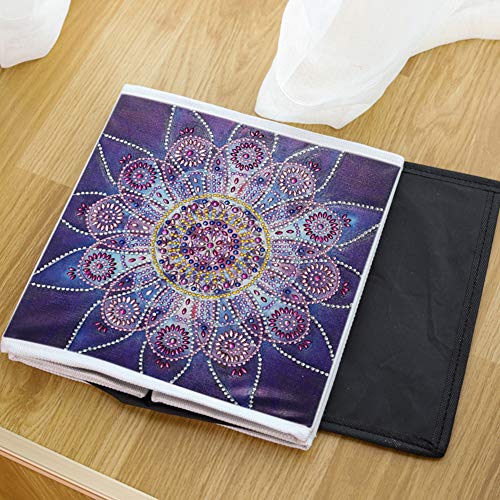 Storage Cubes with Diamond Painting, Organizer Container Folding Storage Box 5D DIY Diamond Painting Kits Art Craft for Desktop Toys Sundries Pantry Closet, Toys, Bedroom Organizer
